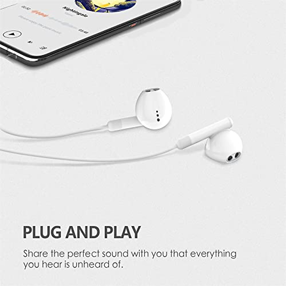 2 Packs-Apple Earbuds with Lightning Connector(Built-in Microphone & Volume Control)[Apple MFi Certified] Headphones Compatible with iPhone 13/12/SE/11/XR/XS/X/7/7 Plus/8/8Plus Support All iOS System