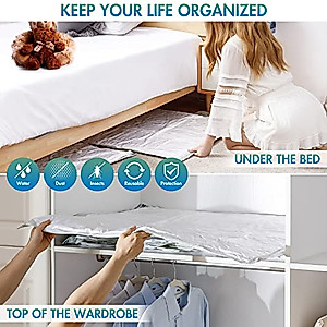 TAILI 8 Pack Vacuum Storage Bags for Comforter and Blankets, Jumbo Vacuum Seal Bags for Bedding 40x31 Inch, Space Saver Bags for Clothes, Pillows, Saving More Closet Space