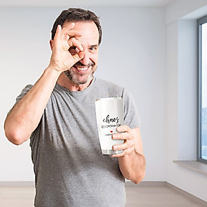 CHICKOR Personalized Tumbler, Chaos Coordinator Tumbler Because Super Badass 20 Oz Stainless Steel Tumbler Cup With Lid, Double Wall Vacuum Insulated Tumblers Coffee Travel Mug