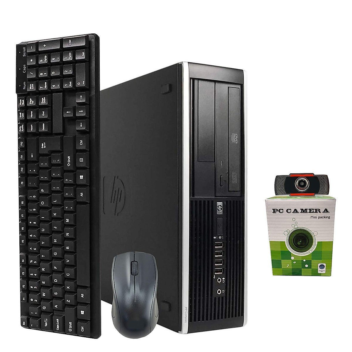 HP Elite 6300 Desktop Computer PC, Intel Core i7 3.4GHZ Processor, 16GB Ram, 512GB M.2 SSD Drive, Wi-Fi & Bluetooth, Wireless Keyboard and Mouse, 1080p Webcam, Windows 10 (Renewed)