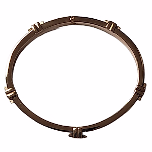 Tory Burch 145434 Tory Rose Gold Tone Classic Logo Hinge Women's Bangle Bracelet