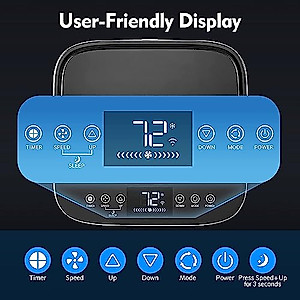 8,000 BTU Portable Air Conditioners Cools up to 350 Sq.ft, Portable AC Built-in Cool, Dehumidifier, Fan Modes, Room Air Conditioner with Remote Control/Installation Kits, White