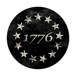 13 Star Flag Betsy Ross Distressed American Flag 1776 PopSockets Swappable PopGrip