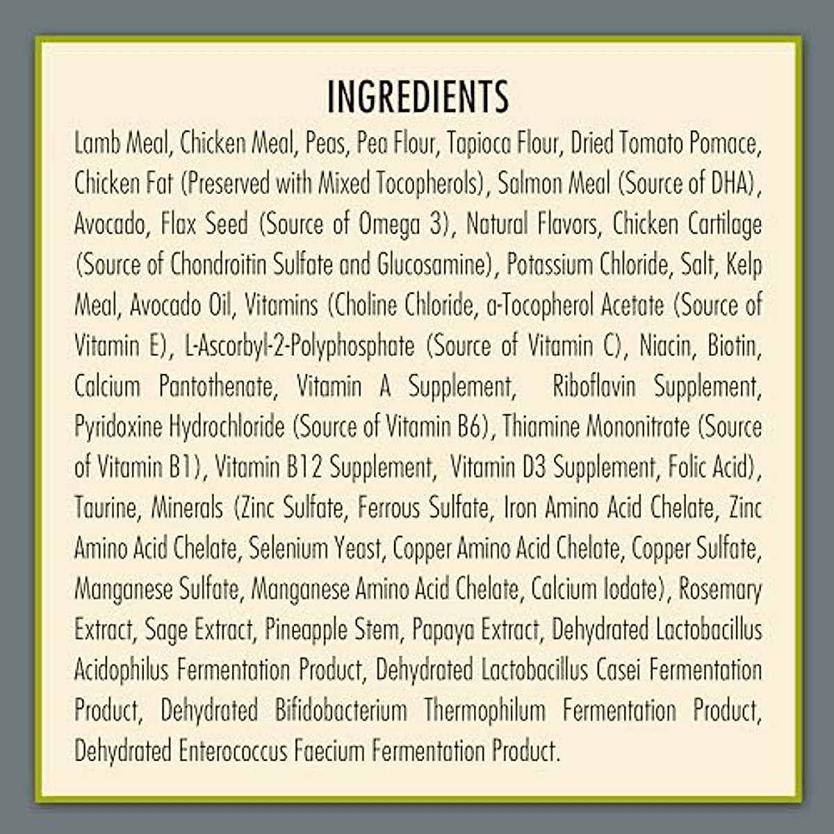 AvoDerm Natural Advanced Senior Health Grain Free Lamb Formula Dry Dog Food 4 lb