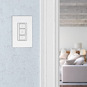 Luvoni WiFi Smart Dimmer Switch, 3-Way/Single Pole Electrical Light Switch, 3 Button, 300 Watt max, LED Compatible, Screwless Wall Plate Included, Compatible with Alexa and Google Assistant