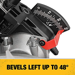 DEWALT Miter Saw, Single Bevel, Compound, 10-Inch, 15-Amp with w/Safety Goggle (DWS713 & DPG82-11C)