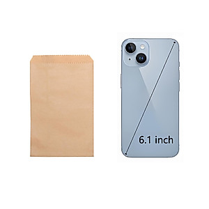 100-pack 3x5 Inches Natural Kraft Paper Bags for Bakery Cookies Treats Snacks Sandwiches Popcorn Small Gift bag