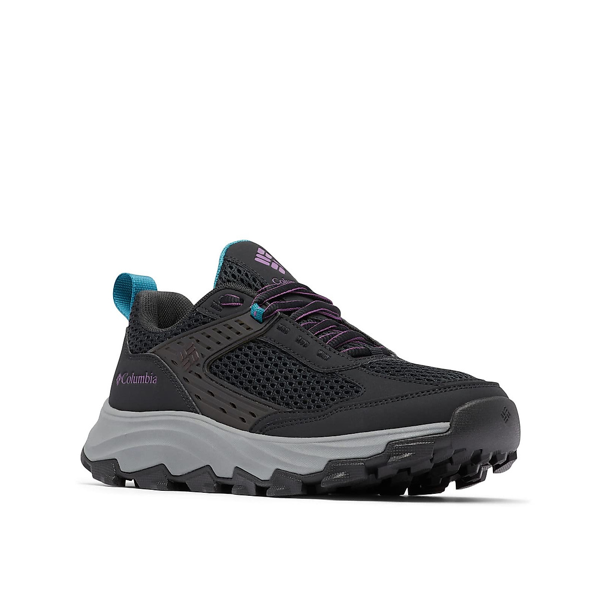 Columbia Women's Hatana Breathe, Black/Dark Lavender, 7