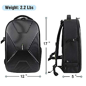 Endurax Camera Backpack Waterproof for DSLR SLR Photographer Camera Bag for Mirrorless Camera with Hardshell Protection Upgrade