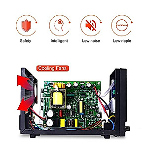 DC Power Supply Adjustable 4 Digit Lab Bench Power Source 30V 10A 60V 5A AC Switching Stabilized Power Supply(DPS605U 60V 5A)