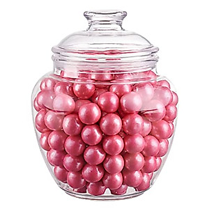 Apothecary Jar with Lid 148oz Capacity - Acrylic Storage Container - Cute Decorative Candy Jar with Lid - Candy Container for Cookies, Candies, Sugar, Tea, Coffee, Herbs, Spices – Plastic Clear Jar with Lid- By The Candery