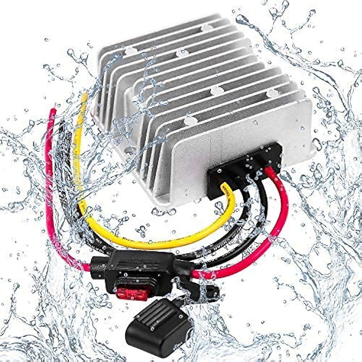 Gofotu DC-DC 36V 48V to 12V 20A Waterproof Golf CART Voltage Reducer Converter 240W Power Regulator with Fuse