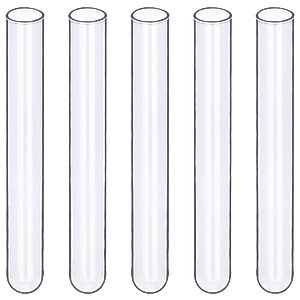 FunChem Glass Test Tubes, Pack of 20 Sturdy Round Bottom Clear Test Lab Tubes, 20 mm O.D. X 150 mm Length YQ-TestTube-ALL 20 O.D. x 150 mm Length