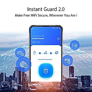 ASUS RT-AX5400 VPN WiFi 6 (802.11ax) Extendable Router, Dual Band, Included Built-in VPN, AiProtection Pro Network Security, Parental Control, Instant Guard, AiMesh-Compatible
