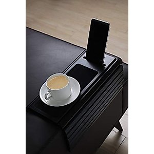 GEHE Sofa Arm Tray Table for Couch Flexible/Foldable Sofa Tray Couch arm Table Perfect for Drinks Snacks Remote Control or Phone Great arm Tray for Couch armrest