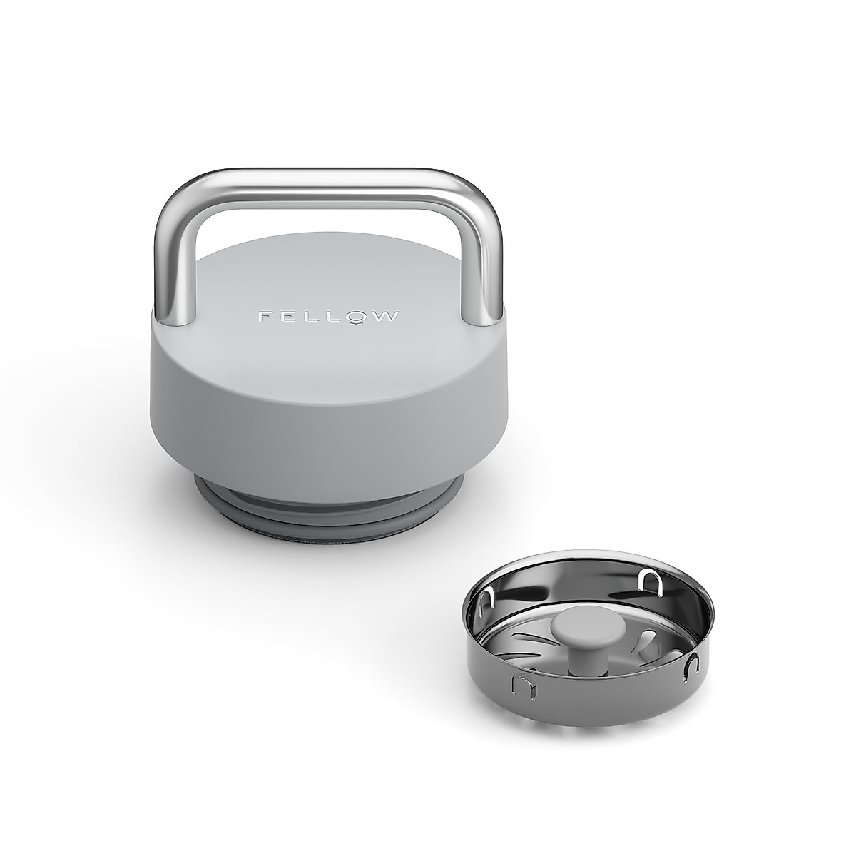 Fellow 20 oz Carter Carry Vacuum Insulated Tumbler for Water, Tea, Coffee, Smoothies, & more - Stainless Steel - Keeps Heat for 12 Hours/Stays Cold for 24 Hours-Leak-Proof Seal-Slim Width - Matte Grey