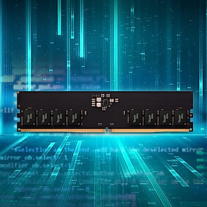 TEAMGROUP Elite DDR5 32GB Kit (2x16GB) 4800MHz (PC5-38400) CL40 Non-ECC Unbuffered 1.1V UDIMM 288 Pin PC Computer Desktop Memory Module Ram Upgrade - TED532G4800C40DC01