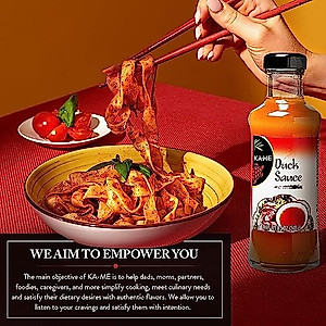 KA-ME Duck Sauce - Tangy and Flavorful Asian Dipping and Cooking Sauce, Authentic Ingredients, No Preservatives, No MSG - Use For Marinade, Dipping,Cooking, BBQ, Meats, Seafood and Vegetables - 8.5 oz (Pack of 2)