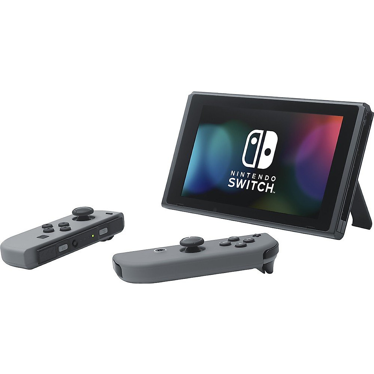 Nintendo Swtich 4 items Bundle:Nintendo Switch 32GB Console Gray Joy-con,64GB Micro SD Memory Card and an Extra Pair of Nintendo Joy-Con (L/R) Wireless Controllers Neon Blue,The Legend of Zelda