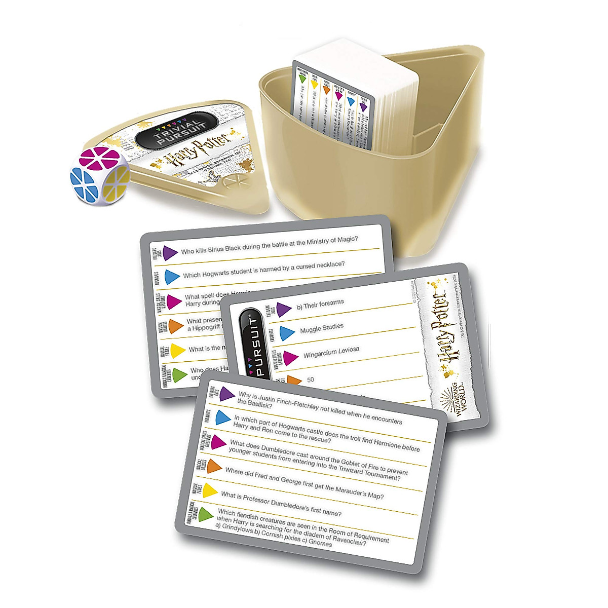 Hasbro Gaming Trivial Pursuit: Wizarding World Harry Potter Edition Compact Trivia Game, 2+ Players, 600 Trivia Questions, 8+ (Amazon Exclusive)