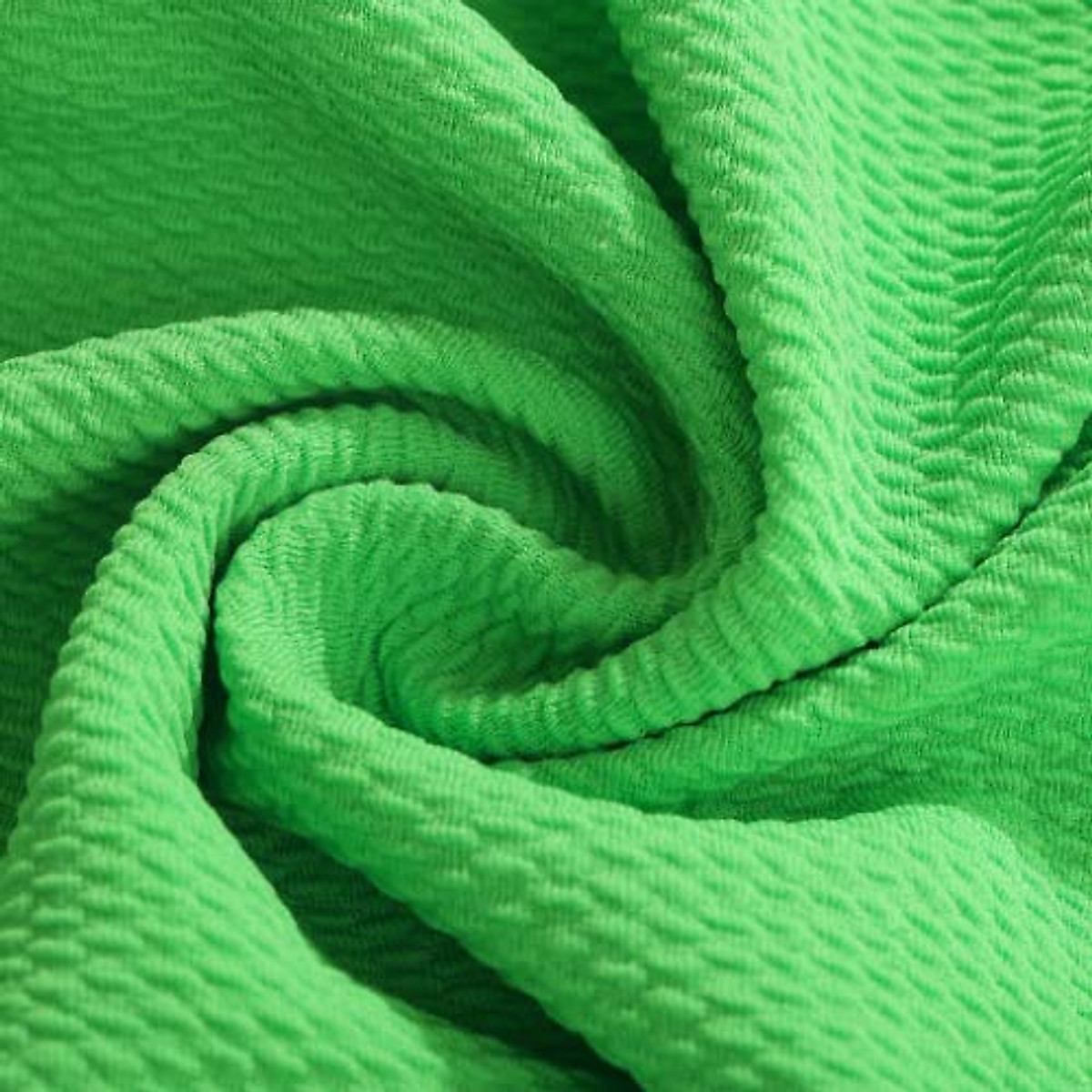 Liverpool Bullet Textured Fabric by The Yard 4 Way Stretch Solid - Yard Thick Knit Jersey Liverpool Fabric for Bows (Sunny Yellow)