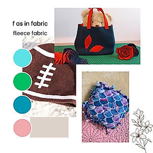 F as in Fabric | Polar Fleece Fabric | Half Yard | 18 "X 60" | Soft, Warm | Hand Crafts, Sewing Projects, Eye Mask (White, Half Yard)