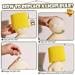 Little Naughty boy Desk lamp,A Little Shy Desk lamp, Bedside Night Light,Naughty boy Mr.P a Little Shy Man Creative lamp,Home Decoration Beautiful Gift (Rose red)