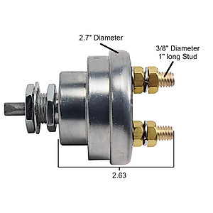 Fastronix 3/8" 2 Post 180/1000 Amp High Current Battery Disconnect Switch