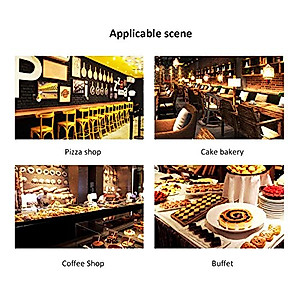 Commercial Dough Roller Sheeter,370W Automatic Pizza Dough Roller Sheeter Machine,Electric Pizza Dough Roller Machine,Pizza Pastry Forming Machine for Noodle Pizza Bread, Thickness 0.5-5.5mm (40c