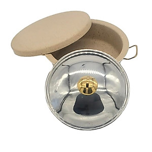 Maqluba (Makloubah) Aluminum Non-Stick Granit Coated Pot طنجرة المقلوبه