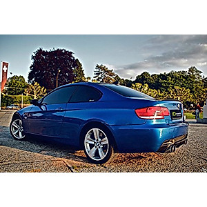 VViViD Blue Mirror Chrome Cast Vinyl Wrap Self-Adhesive Film Decal Air-Release Bubble and Air-Free 3MIL-VViViD8 (1ft x 5ft)