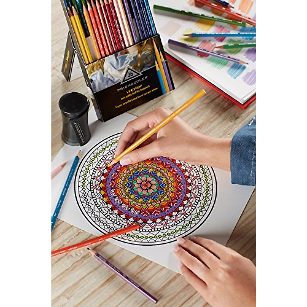 Prismacolor Premier Verithin Colored Pencils, Adult Coloring, 36 Pack