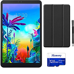 LG G Pad 5 10.1-inch (1920x1200) 4GB LTE Unlock Tablet, Qualcomm MSM8996 Snapdragon Processor, 4GB, 32GB, Bluetooth, Fingerprint Sensor, Android 9.0 + Accessories
