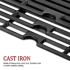 GGC 18" Grill Grates Replacement for Charbroil 463347017, 463377017, 4 Burner Performance Grill 463376018P2, 463376117, 463377117, 463673617, 463347519, 3 PCS 18 x 25 Cast Iron Grates for Char-Broil