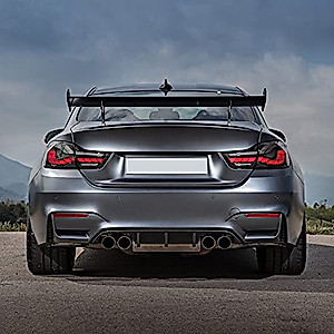 VLAND LED Tail Lights Compatible with 4-series BMW GTS F32 F33 F36 F82 F83 2014-2020 Sedan/ Convertible/ Coupe w/Sequential w/Dynamic Animation Dragon Scale (Smoke)