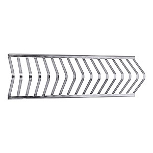 UPKOCH 3 pcs Hiking Rack Portable Smoker Garden Roasting Fish Barbeque Racks Stainless BBQ or Grid Travel Parties Grate Folding Foldable for Non Standing Stick Cookware Rib Picnic Silver