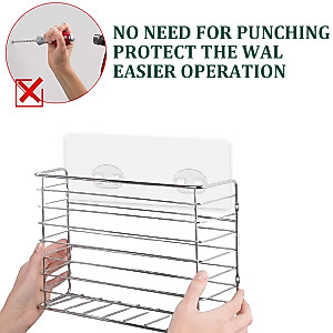 12 Pack Shower Caddy Adhesive Replacement, Transparent Strong Adhesive Hooks, Waterproof No Drilling Shower Shelf Adhesive for Shower Caddy, Bathroom Storage Kitchen