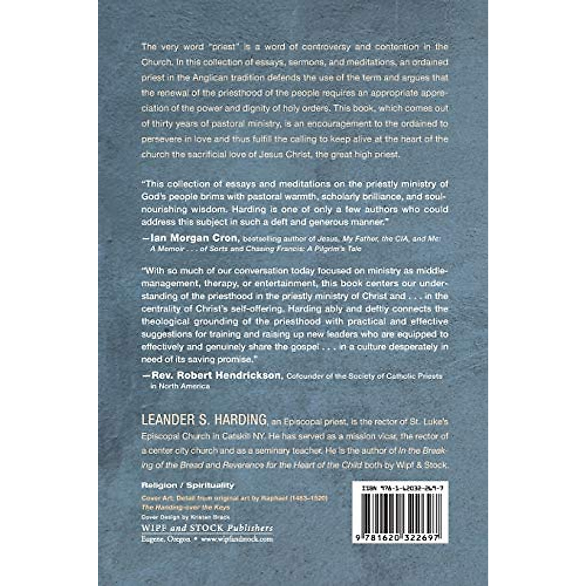 To Persevere in Love: Meditations on the Ministerial Priesthood from an Anglican Perspective