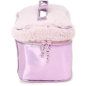 Juicy Couture Women's Cosmetics Bag - Travel Makeup and Toiletries Train Case Organizer, Pink