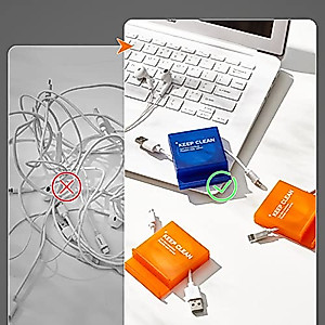 Headphone, Earbud and Charging Cable Winder and Organizer Perfect for Wrapping Earbuds and Cords for Travel and Organization,It's Also a Versatile Phone Holder,2-Pack (2-Pack Blue)