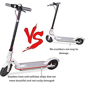 Stormytime Anti-Collision Strip Replacement for Xiaomi M365 / Pro Ninebot ES Max G30 Gotrax Electric Scooter Parts, Prevent Scooter from Friction Damage Bumper Protective (Red)