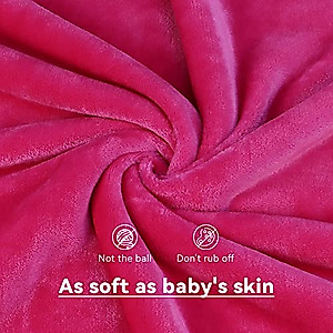 Fleece Pink Throw Blanket for Couch Cozy Soft Blankets & Throws Lightweight Fleece Fall Fuzzy Blanket Couch Chairs Sofa Bedroom Living Room 50x70 inch Boys Girls Adults Student