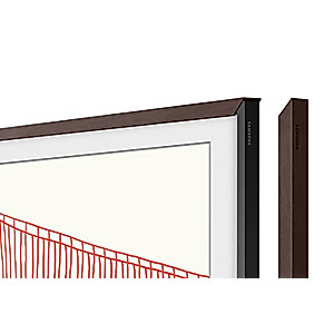 Samsung (2021) Modern Brown Frame Customizable Bezel, 50-Inch