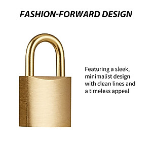 Luggage Lock,WULALACK Small Brass Locks with Keys, 3/4-Inch Body Width Small Padlock, 6-Pack Mini Locks with Same Key