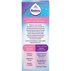 Replens Silky Smooth Personal Lubricant 2.7 fl oz bottle
