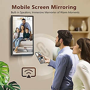 Benibela 21.5" Large Digital Picture Frame, Wifi Digital Photo Frame with 1920*1080 IPS HD Screen, Remote Control, 32GB, Auto-Rotate, Send Photo/Videos Via APP/Email/USB/SD, Gift for Friend and Family