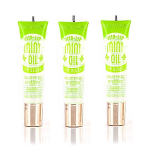Broadway Vita-Lip Clear Lip Gloss 0.47oz/14ml (BCLG0101- Mint Oil),Pack of 3