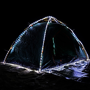 Areful Daylight Rope Lights, 16.4ft Flexible Waterproof LED Strip Light, Nature White, Indoor Outdoor Decorative Lighting for Home Christmas Holiday Garden Patio Party