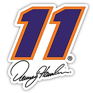 R and R Imports, Inc Denny Hamlin #11 4" Round Kiss Cut Decal New for 2020