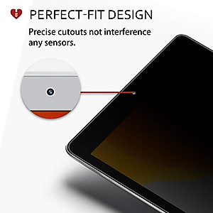 iCarez Privacy Screen Protector for 10.2 iPad 9/8 / 7, 1-Pack 4-Way 360 Degree